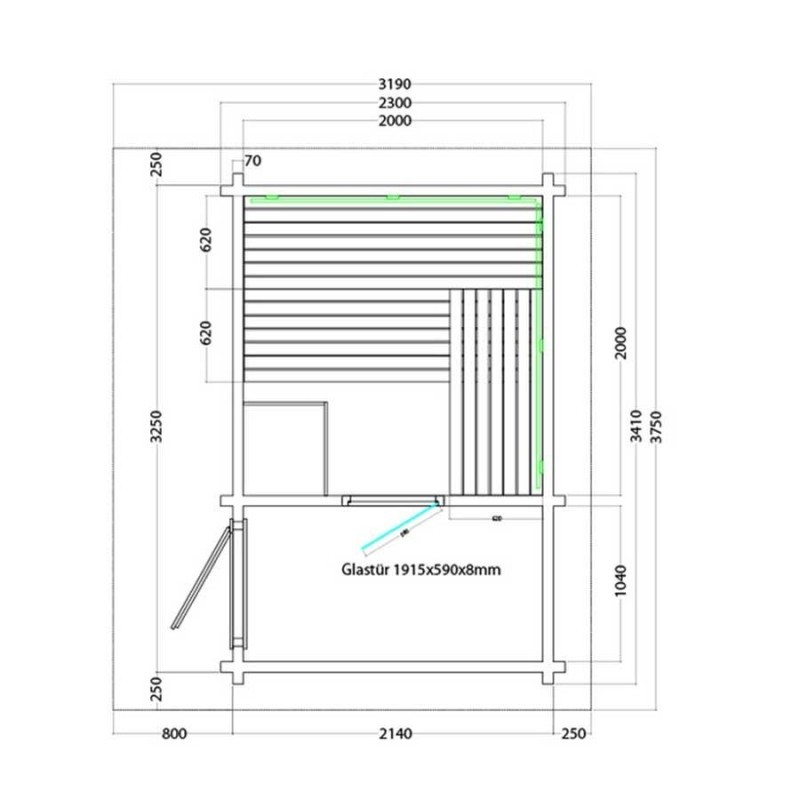 Finnish garden sauna - Lava ☼ Aesthetic furnishings ☼ Sunrise & Spa